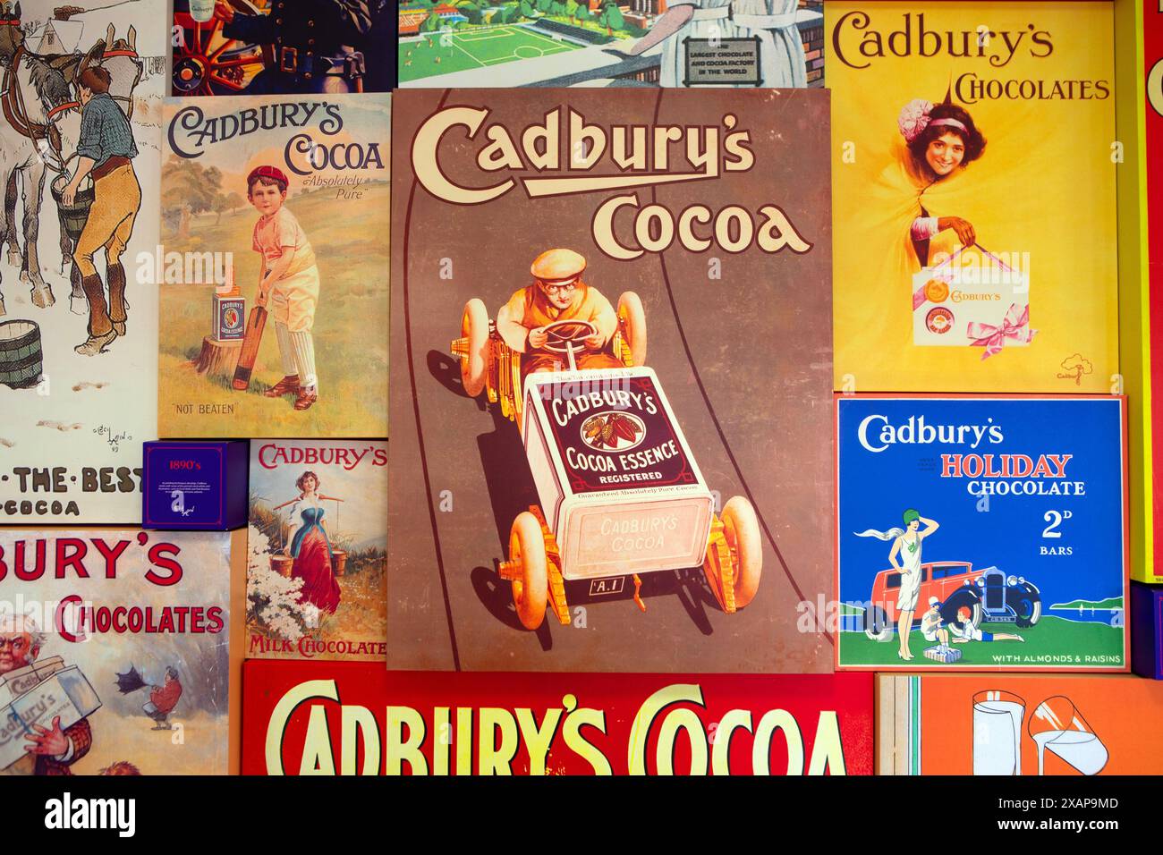 Vintage replica Cadbury's Advertising signs of their chocolate products ...