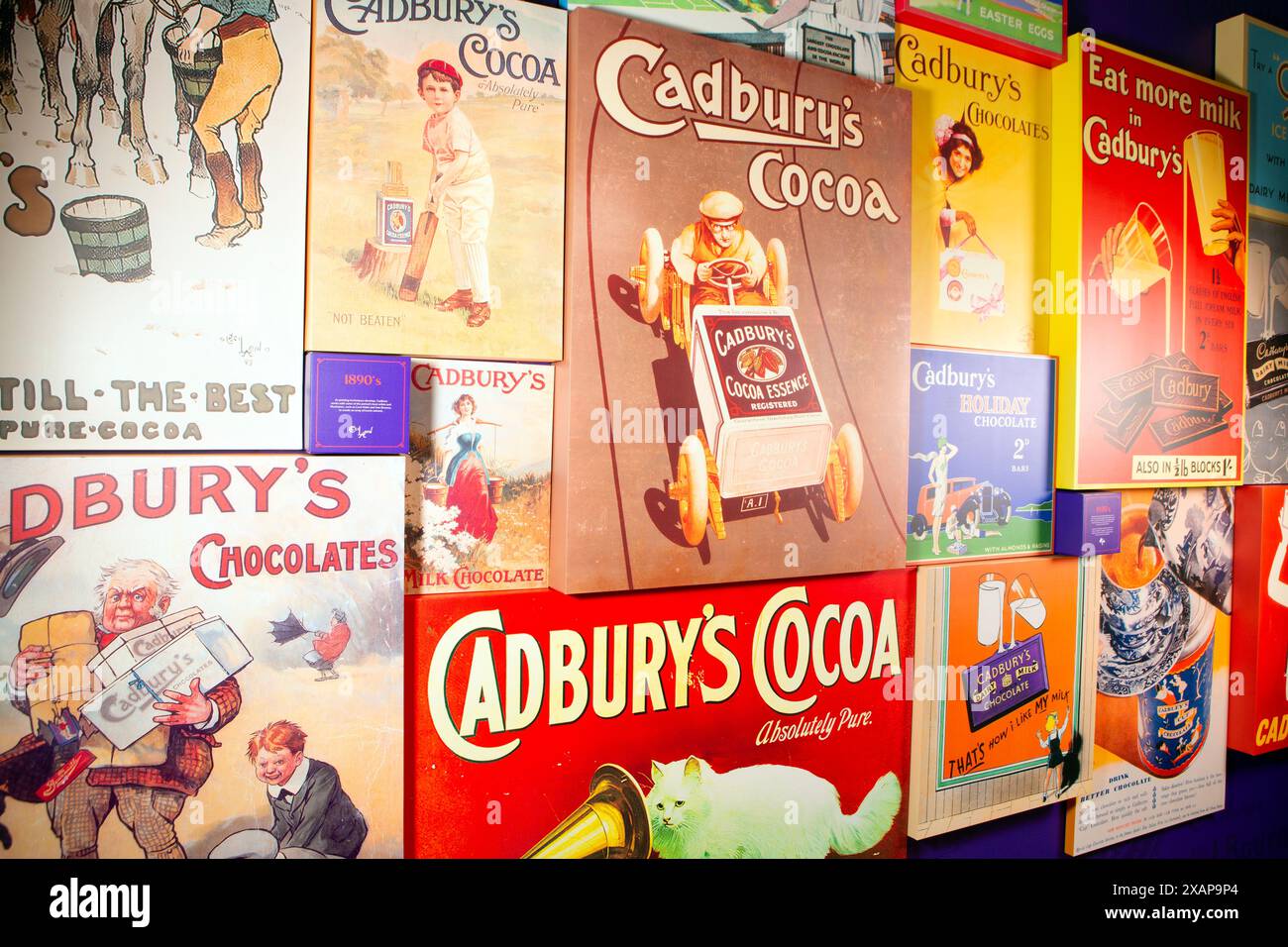 Vintage replica Cadbury's Advertising signs of their chocolate products ...