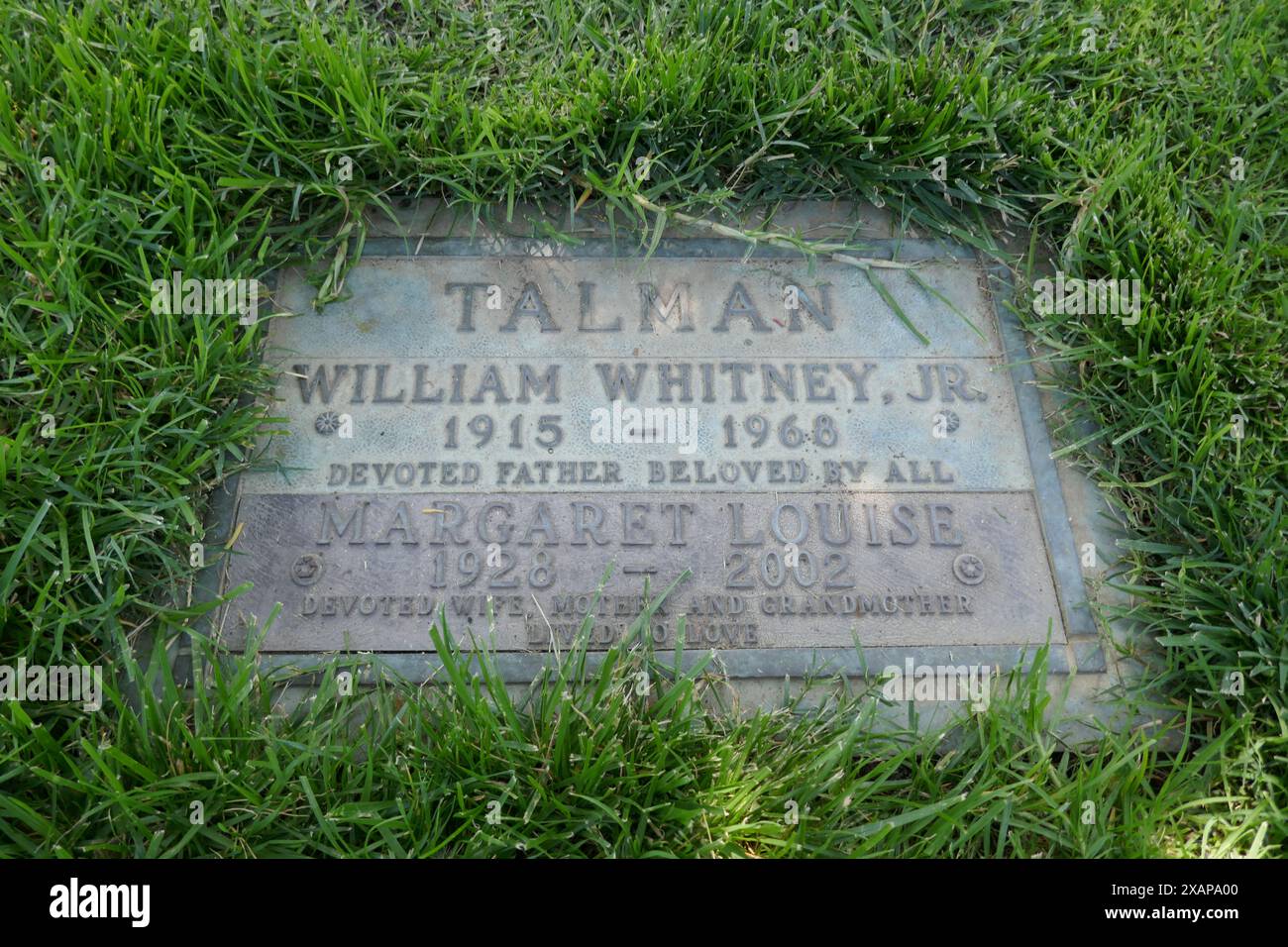 Los Angeles, California, USA 6th June 2024 Actor William Talman Grave in Court of Liberty at ...