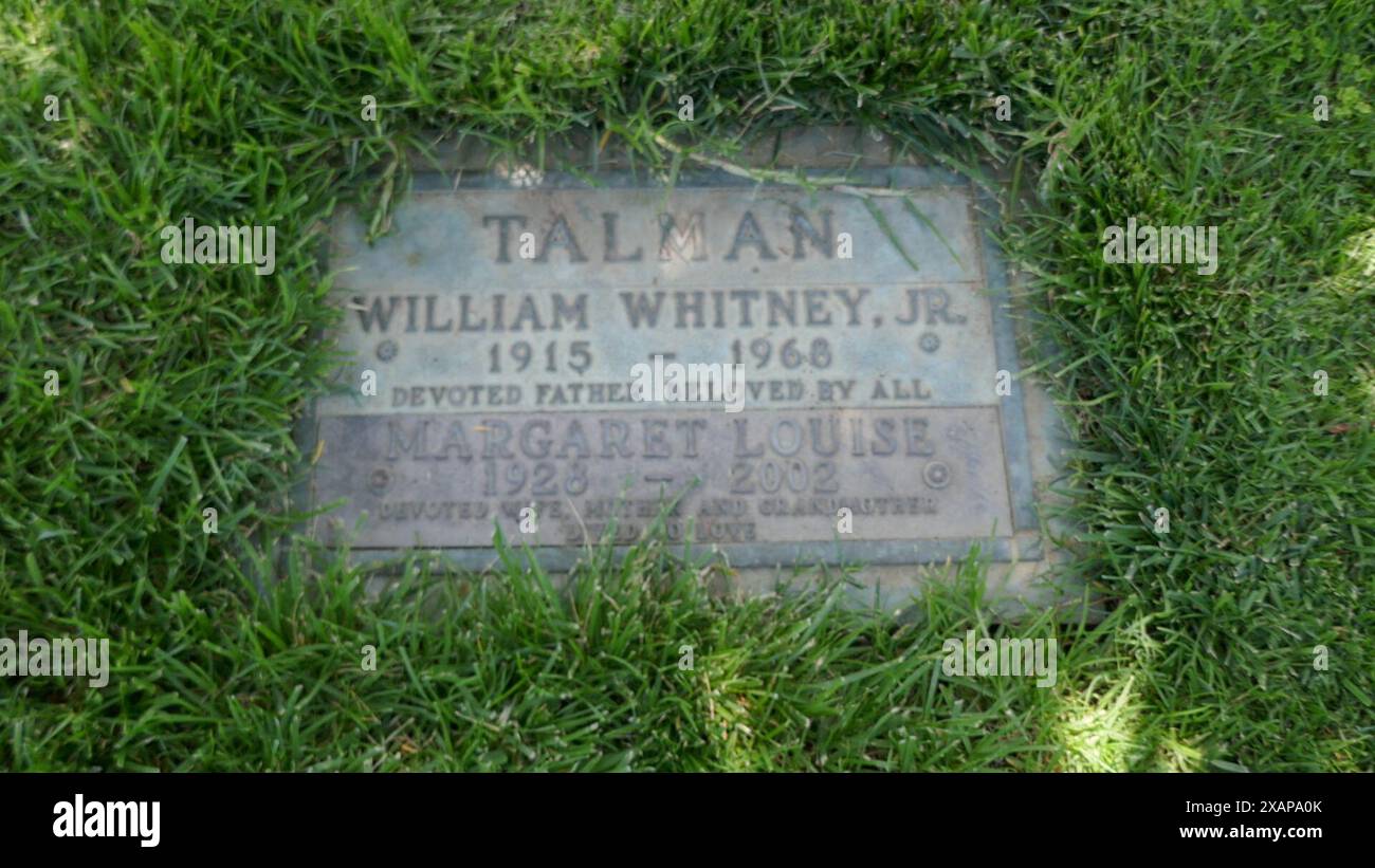 Los Angeles, California, USA 6th June 2024 Actor William Talman Grave ...
