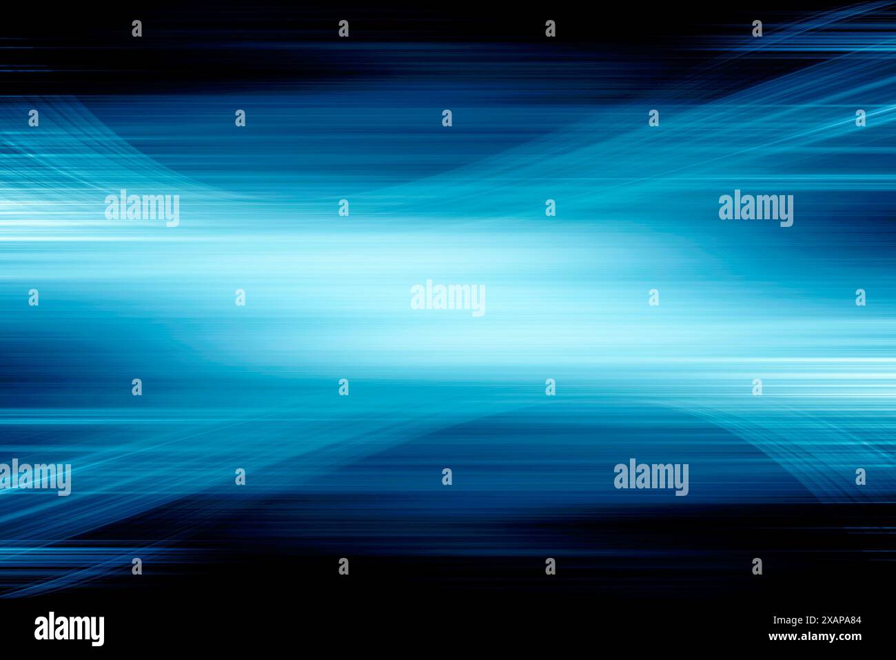 blue abstract motion effect laser background, green motion light trails over black background ...