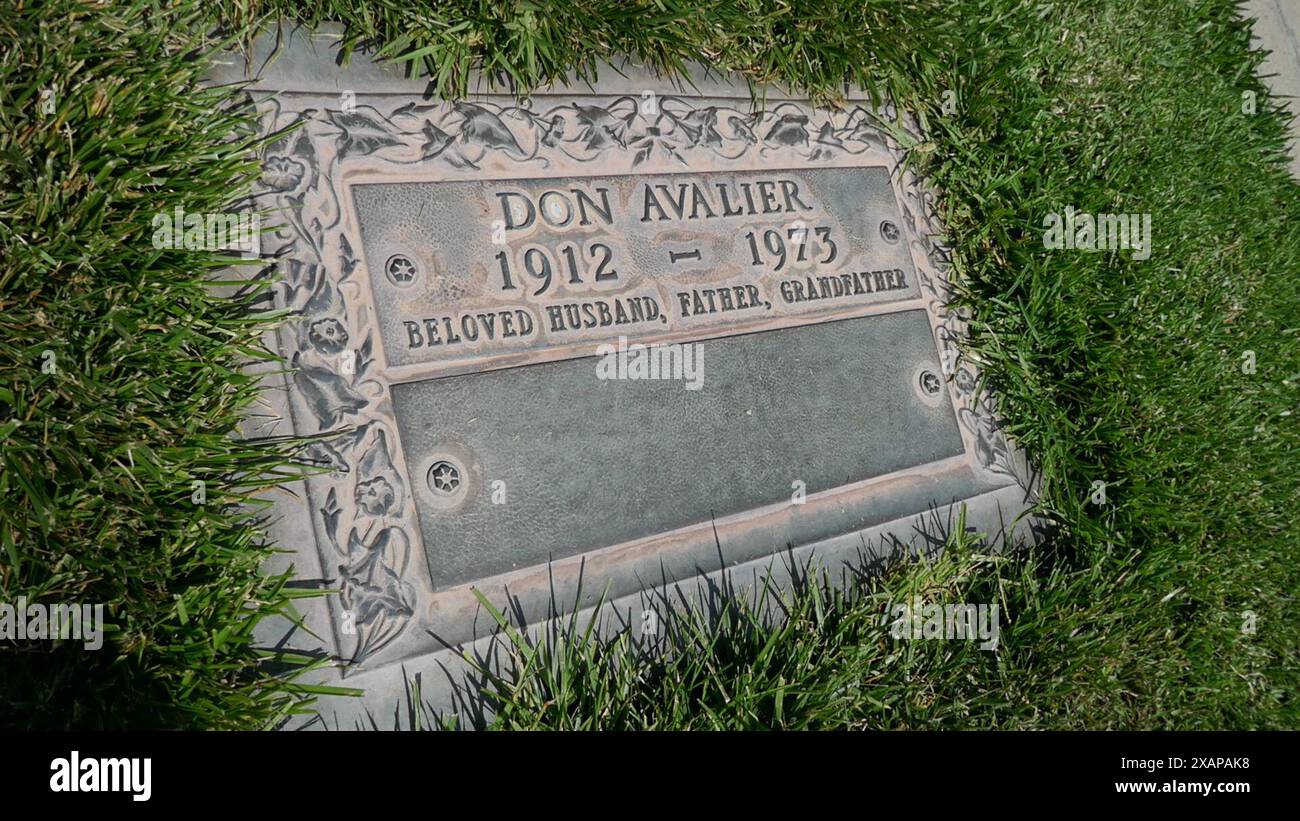 Los Angeles, California, USA 6th June 2024 Actor Don Avalier Grave in ...