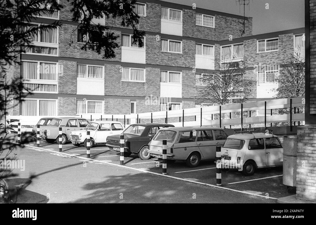 1970s black & white archive photograph of Bevill Allen Close at Amen ...