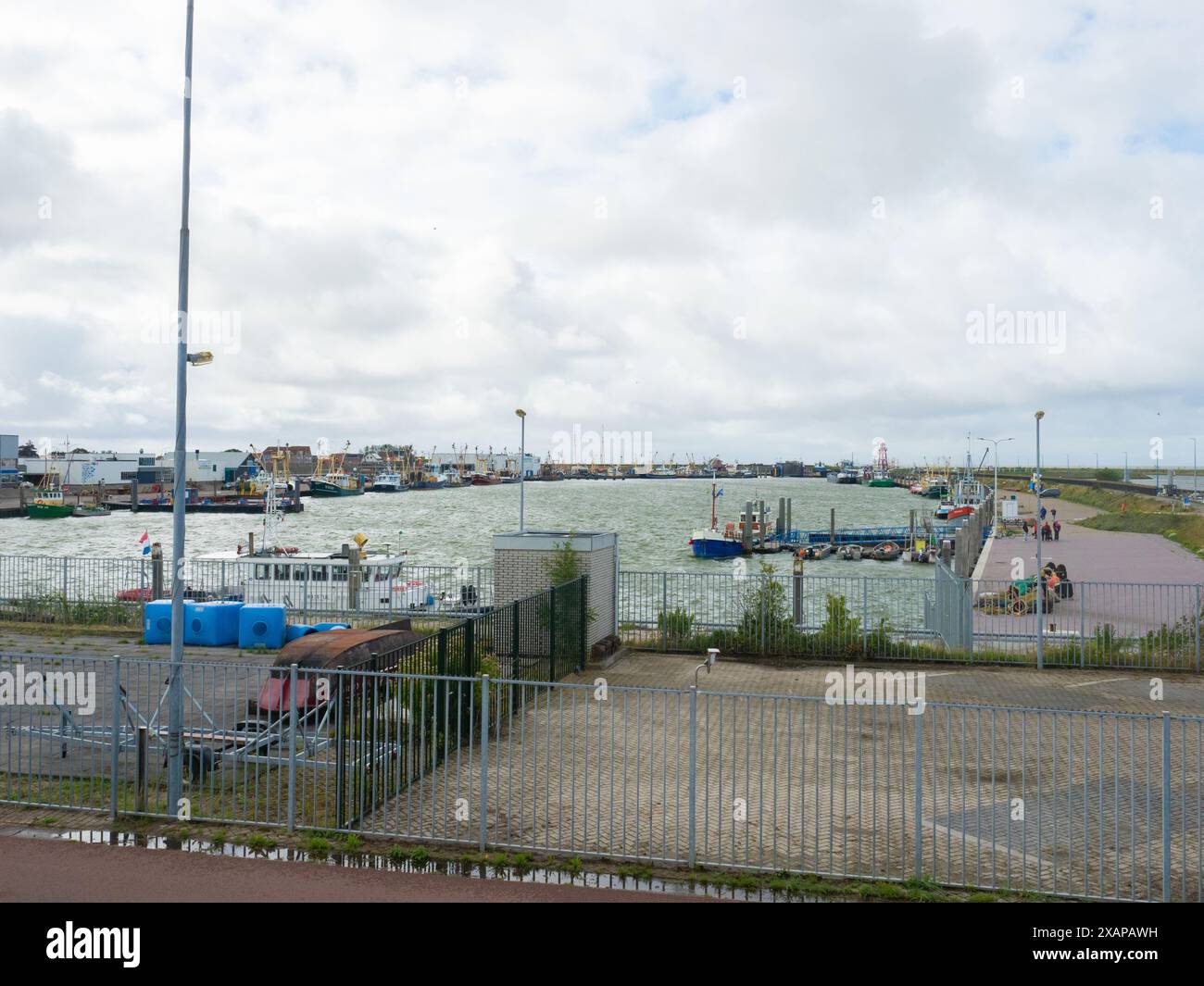 Den Oever, Netherlands - August 6th 2023: View into the central basin ...