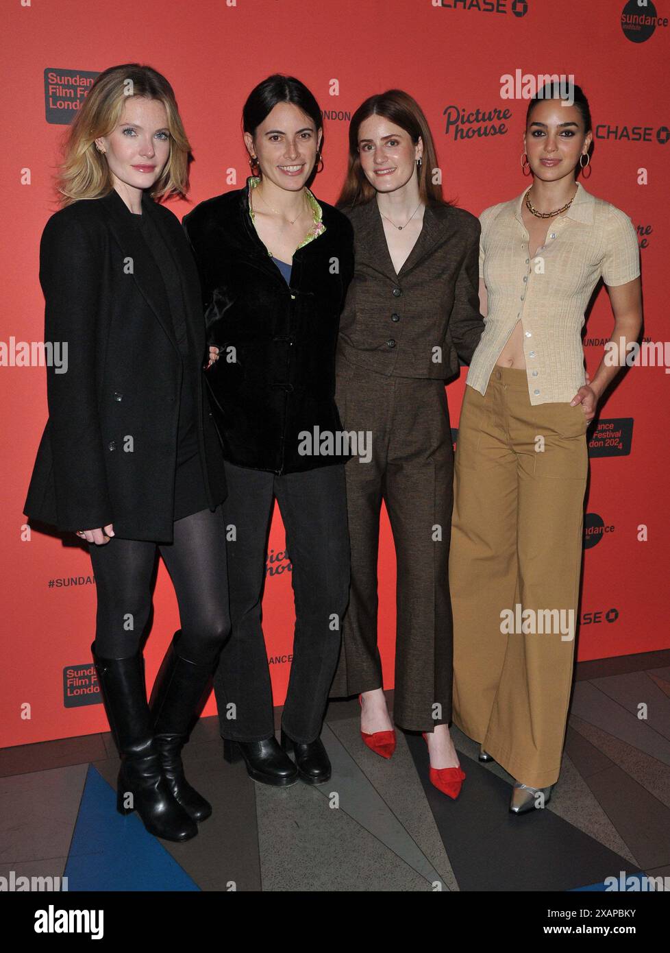 London, UK. 07th June, 2024. (L - R) Meghann Fahy, Caroline Lindy ...