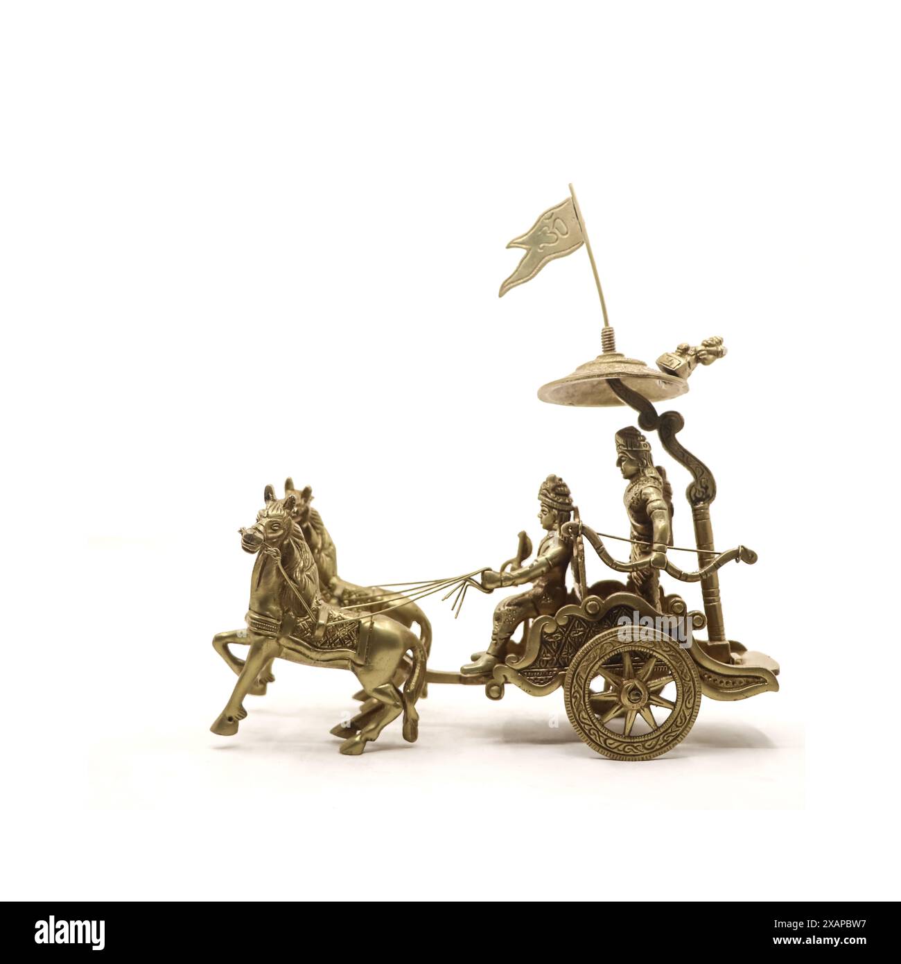 a model of a horse chariot of krishna and arjun as soldiers used during ...