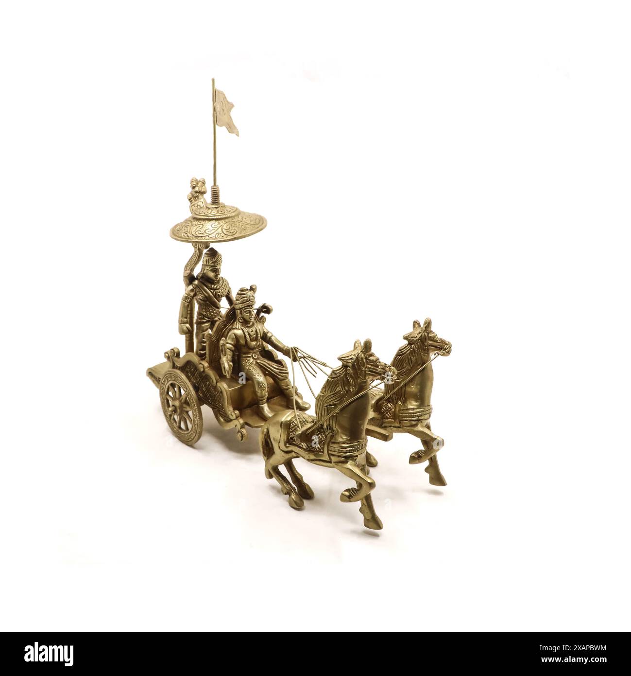 a model of a horse chariot of krishna and arjun as soldiers used during ...