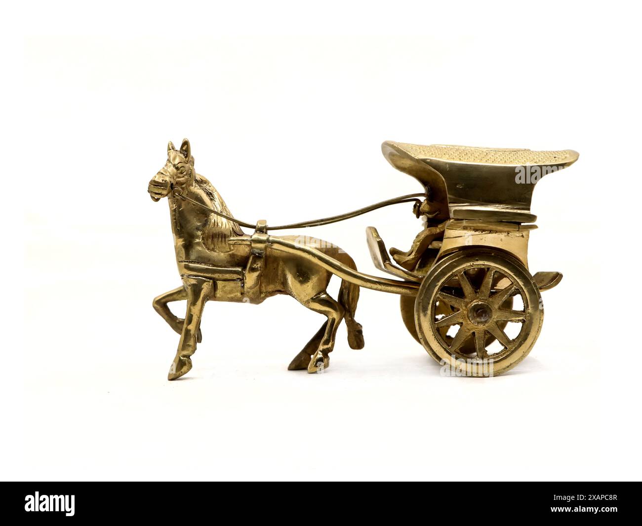 detailed antique model of a horse-drawn carriage used for ...