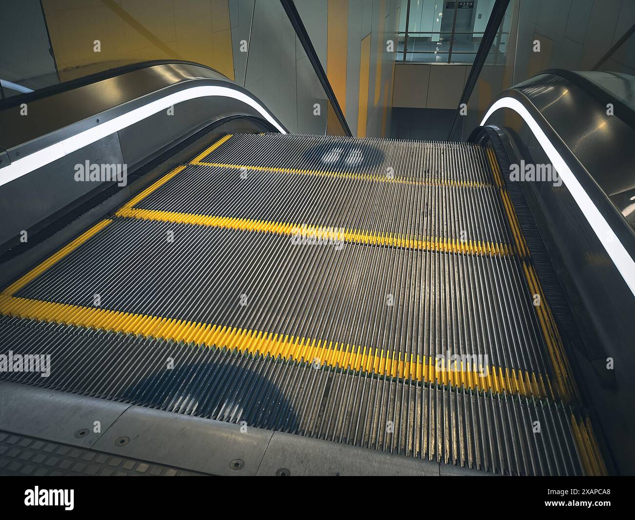 Steps of escalator Stock Photo - Alamy