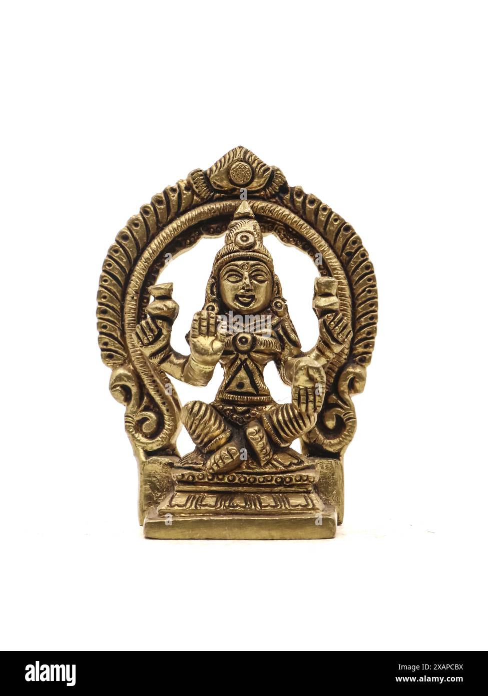 hindu god statue isolated on a white background Stock Photo - Alamy