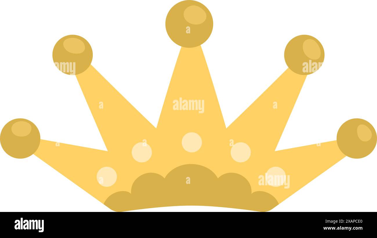 Fairy tale crown isolated on white background. Vector fantasy king ...