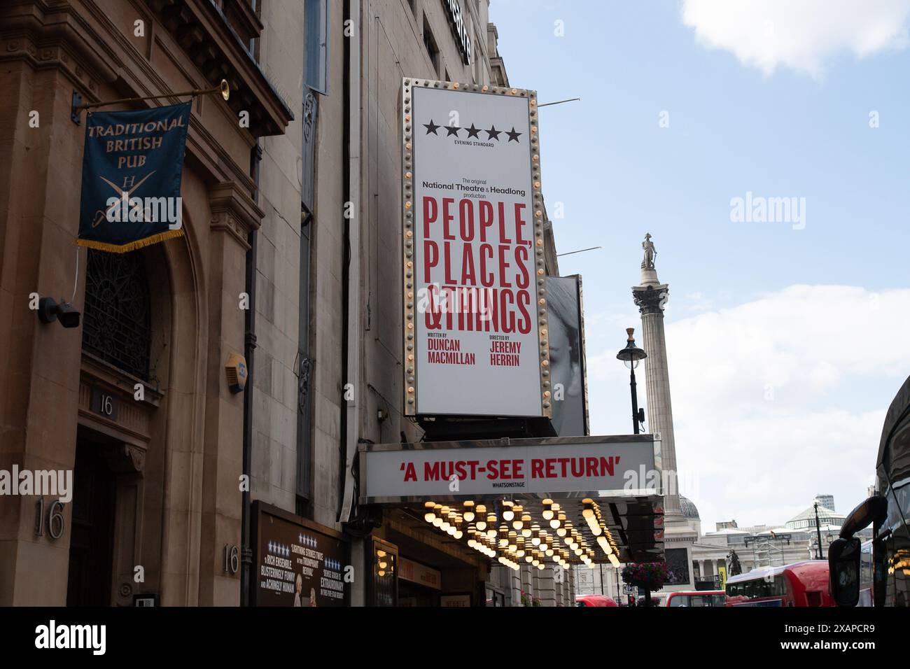 An advert for the People, Places & Things production in London Stock ...