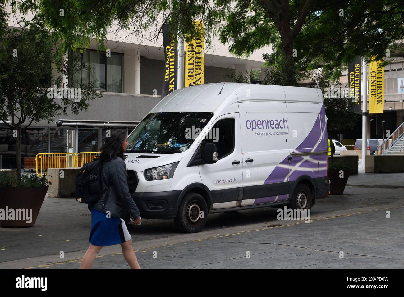 An Openreach van in London Stock Photo - Alamy