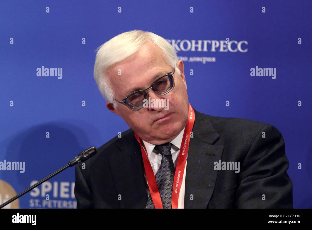 Saint Petersburg, Russia. 06th June, 2024. Alexander Shokhin, President ...