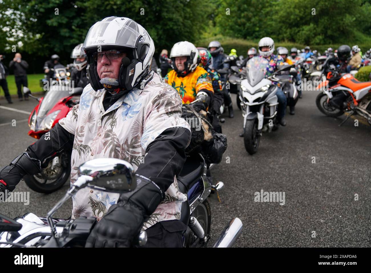 Motorcyclists at the National Motorcycle Museum in Solihull, as they ...