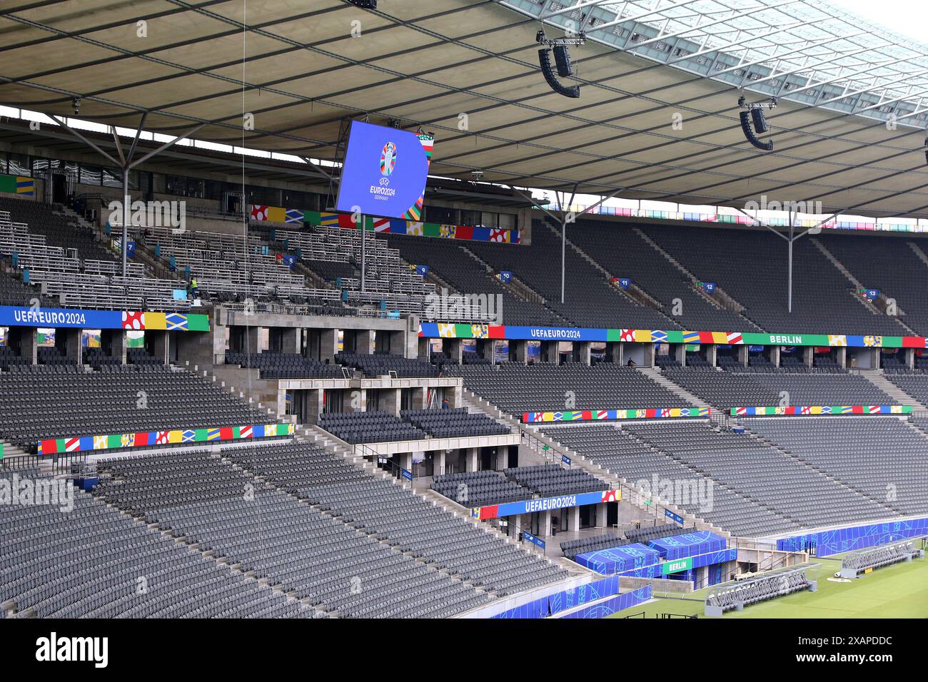 Berlin, Germany - June 7, 2024: VIP-Tribunes of Olympiastadion Berlin ...