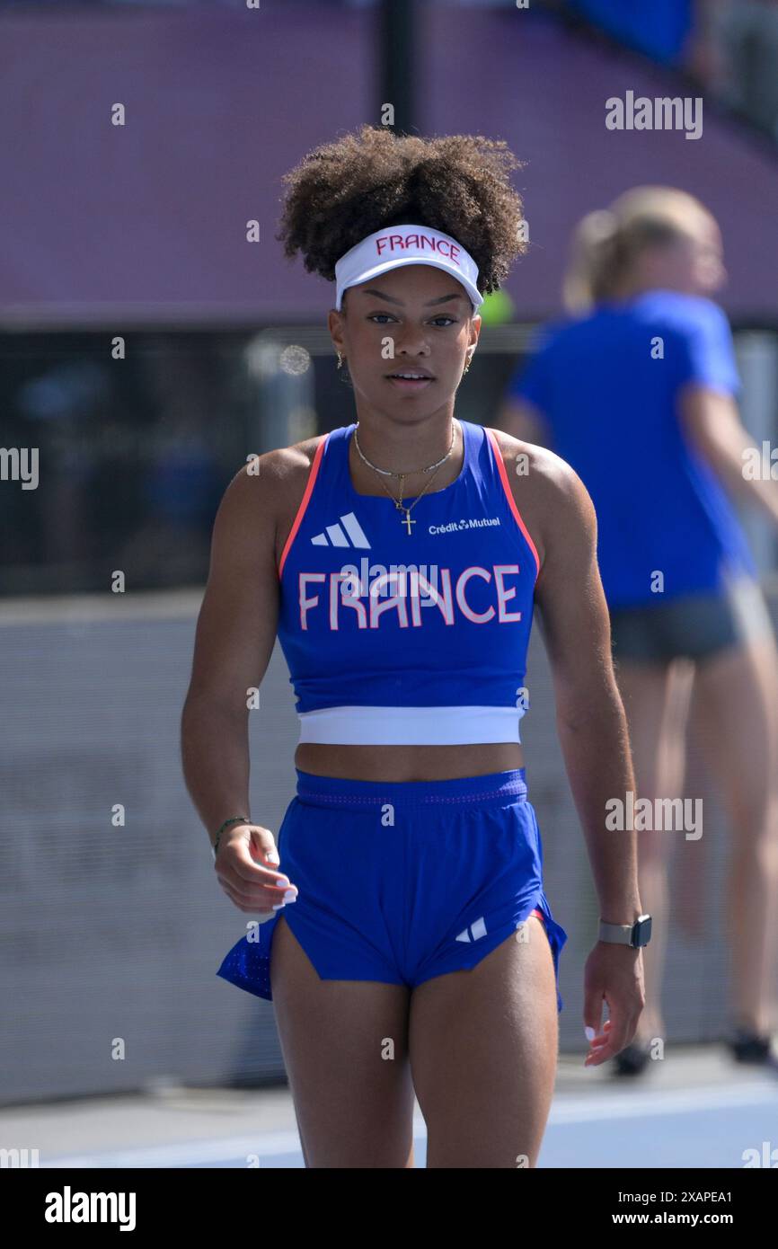 France’s Marie-Julie Bonnin competes Pole Vault Women’s during the 26th ...