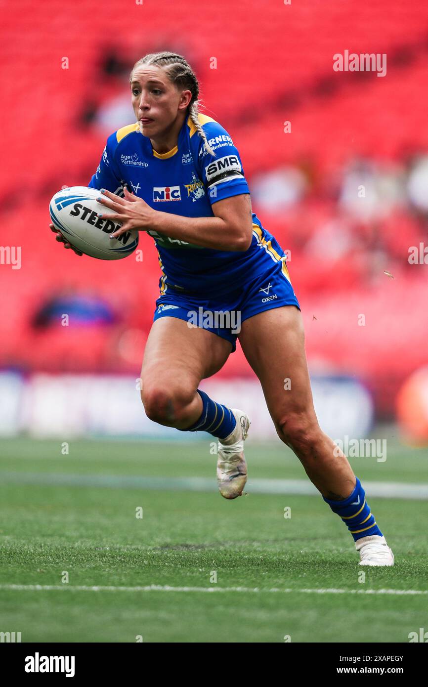 during the Betfred Women's Challenge Cup Final match Leeds Rhinos vs St ...