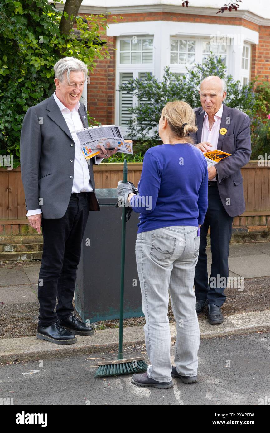 London, UK. Saturday June 8th, 2024. Former leader of the Liberal ...