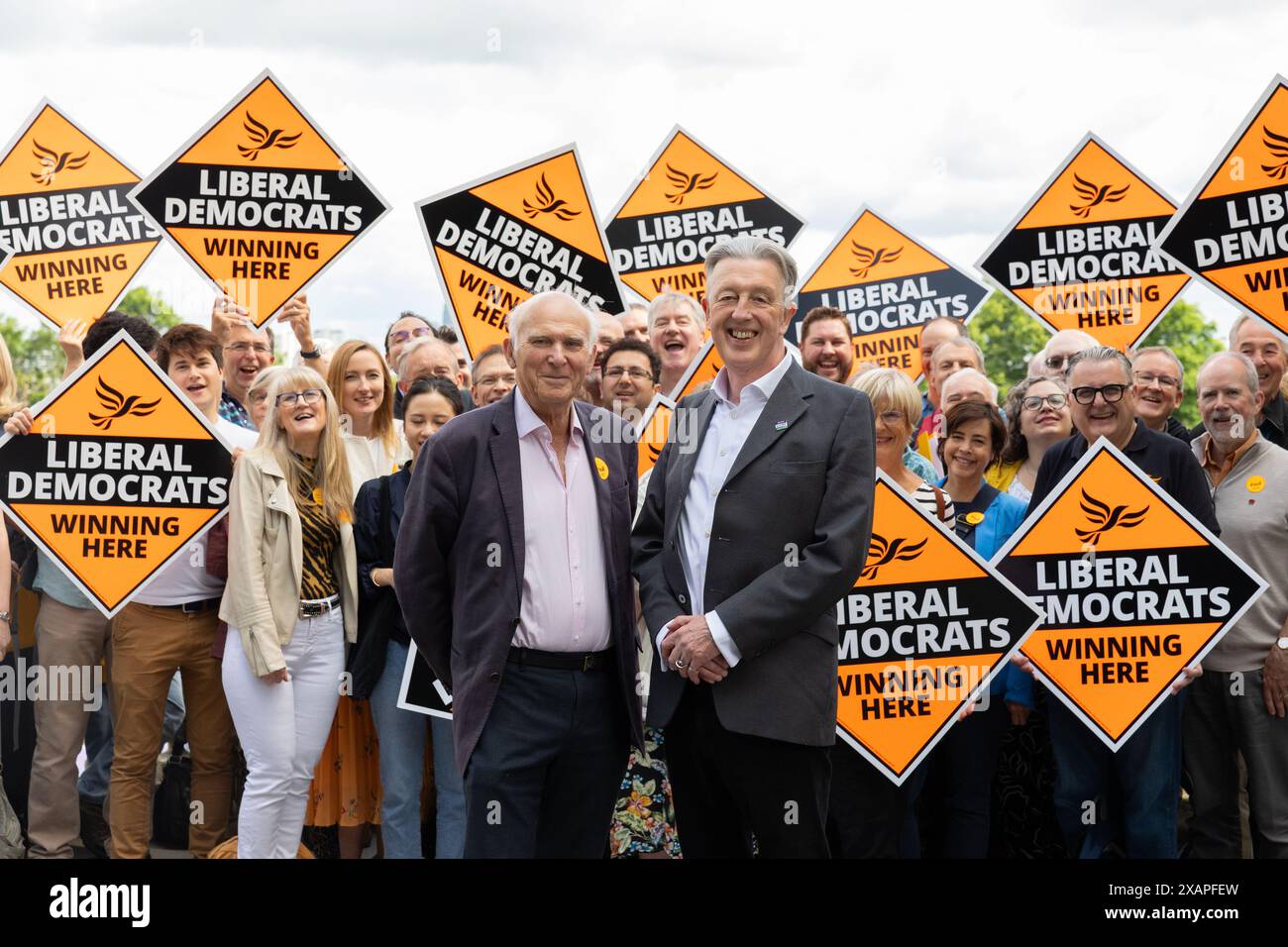 London, UK. Saturday June 8th, 2024. Former leader of the Liberal ...