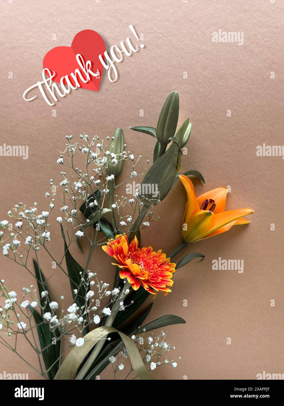 Thank you note flowers hi-res stock photography and images - Alamy