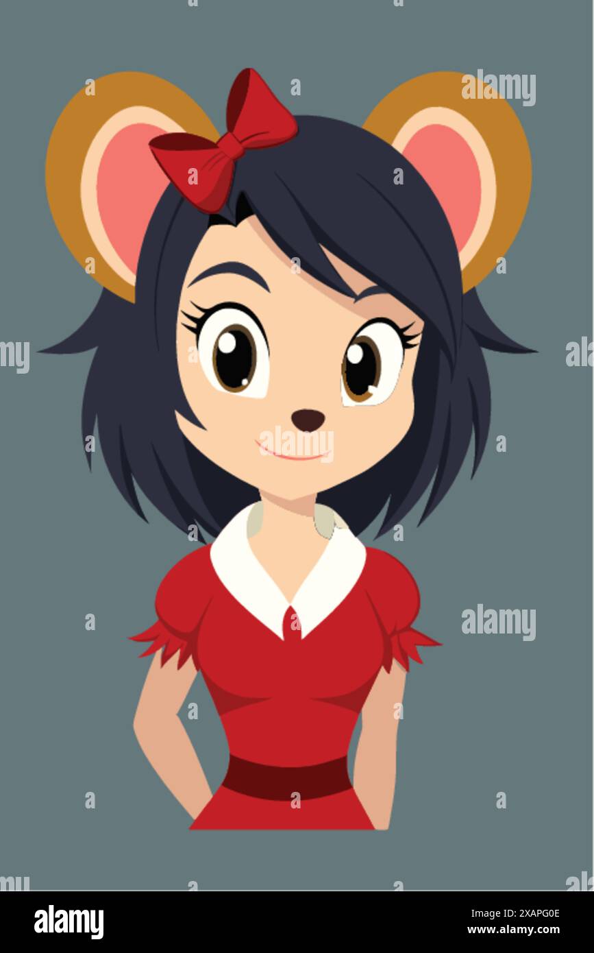 Cute mouse drawing animal vector hi-res stock photography and images ...