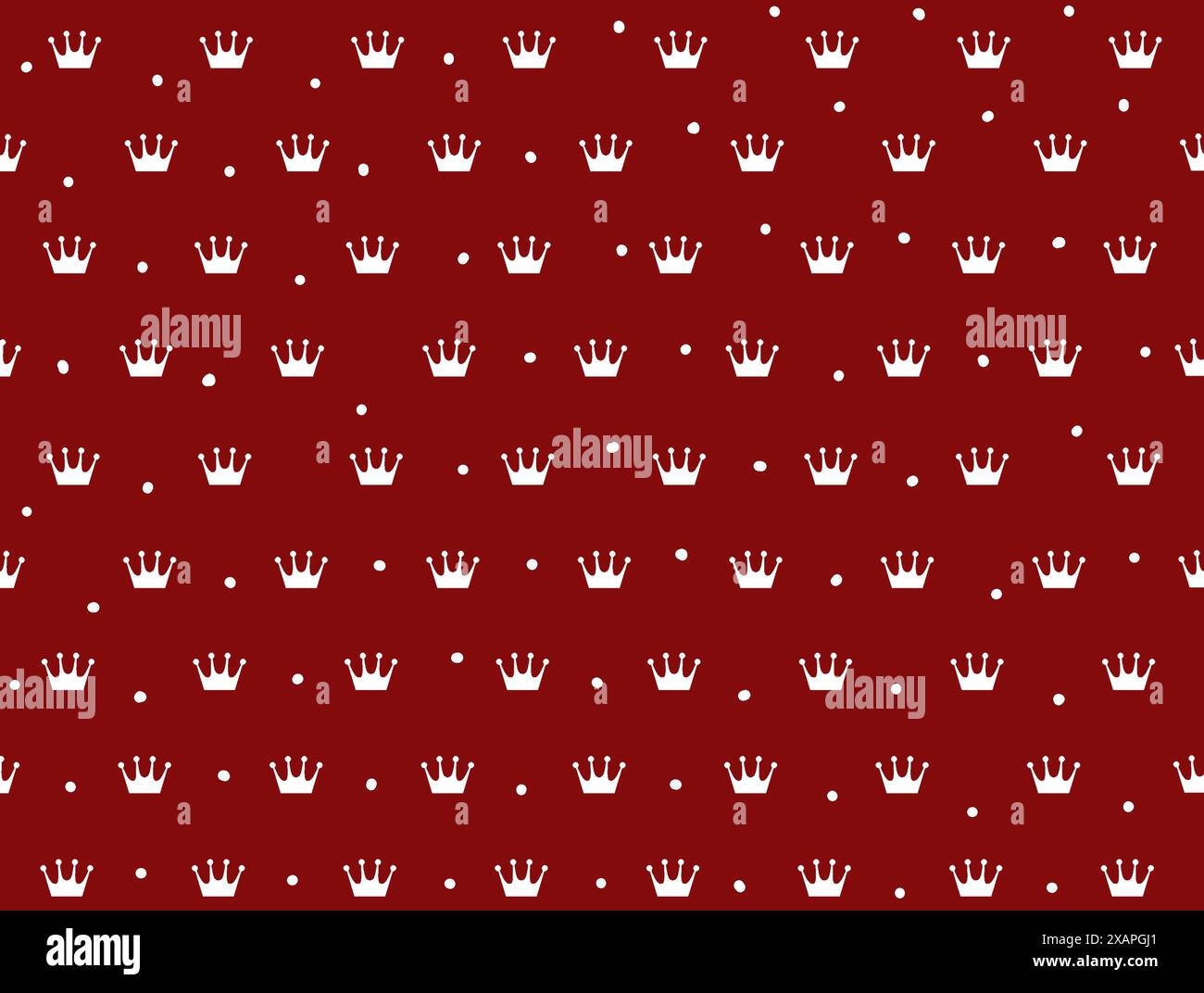 Trendy print with crown on burgundy background. Fashionable design ...