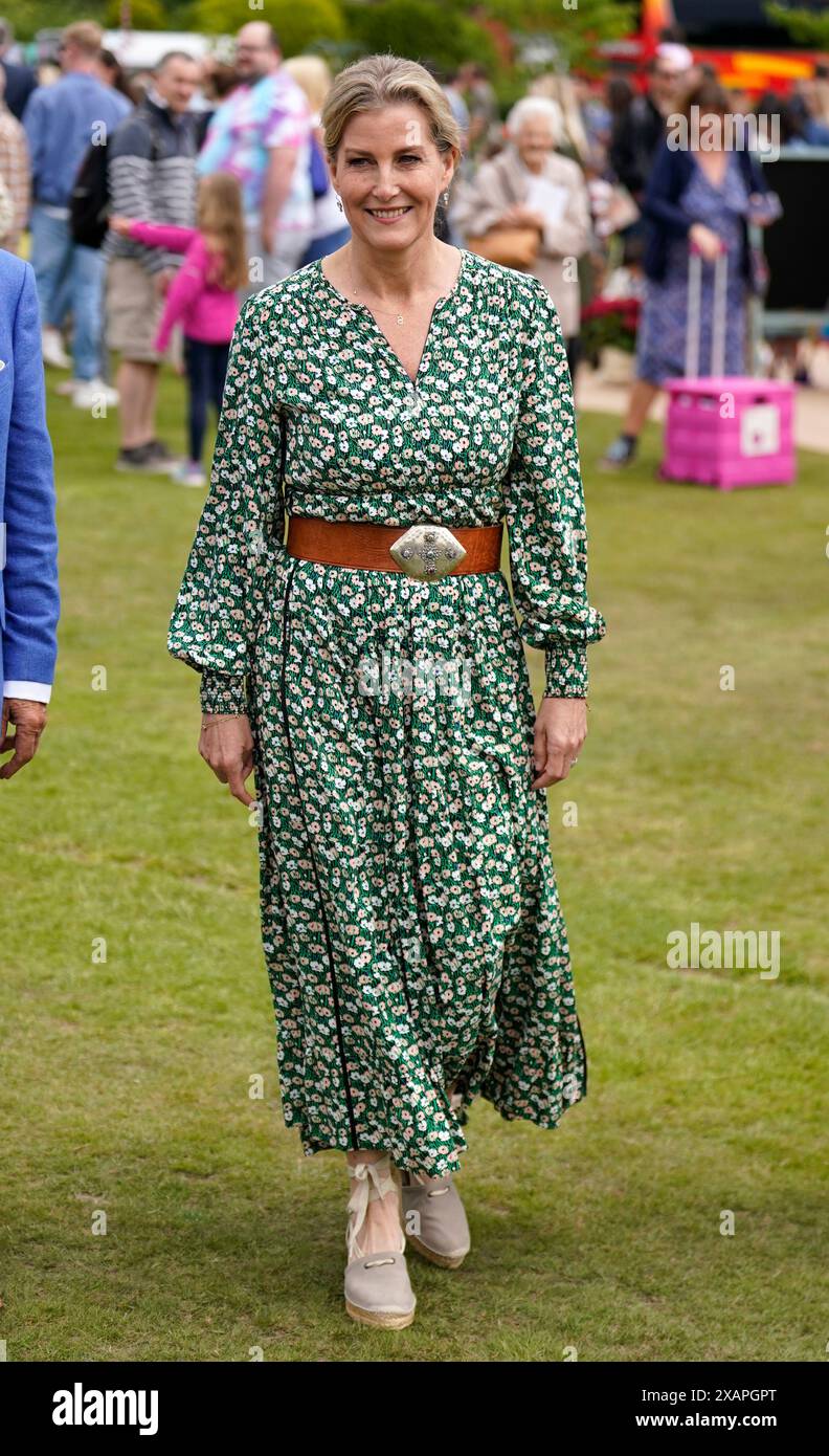 The Duchess of Edinburgh attends the Royal Windsor Flower Show at the ...