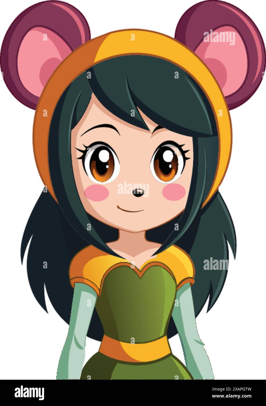 Illustration children in costume Stock Vector Images - Alamy