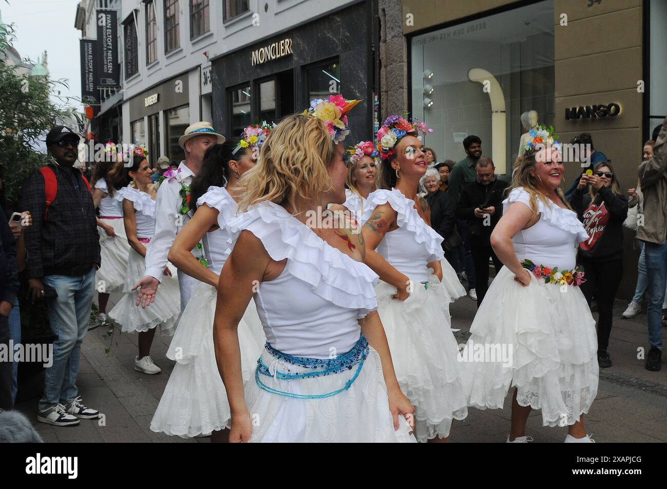 Copenhagen/ Denmark/08 JUNE 2024/People and travellers and shoppers ...