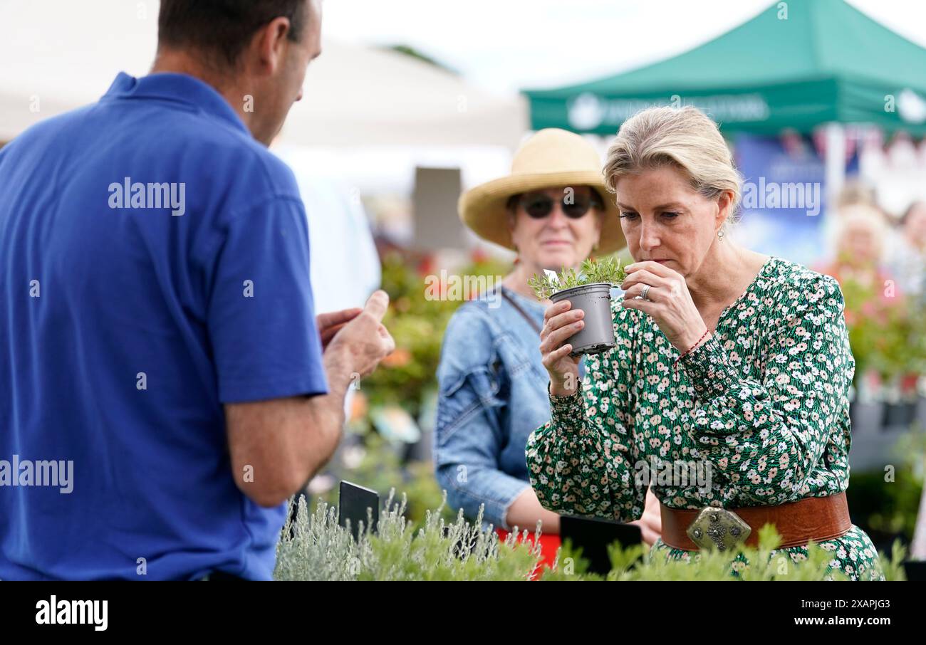 The Duchess of Edinburgh attends the Royal Windsor Flower Show at the ...