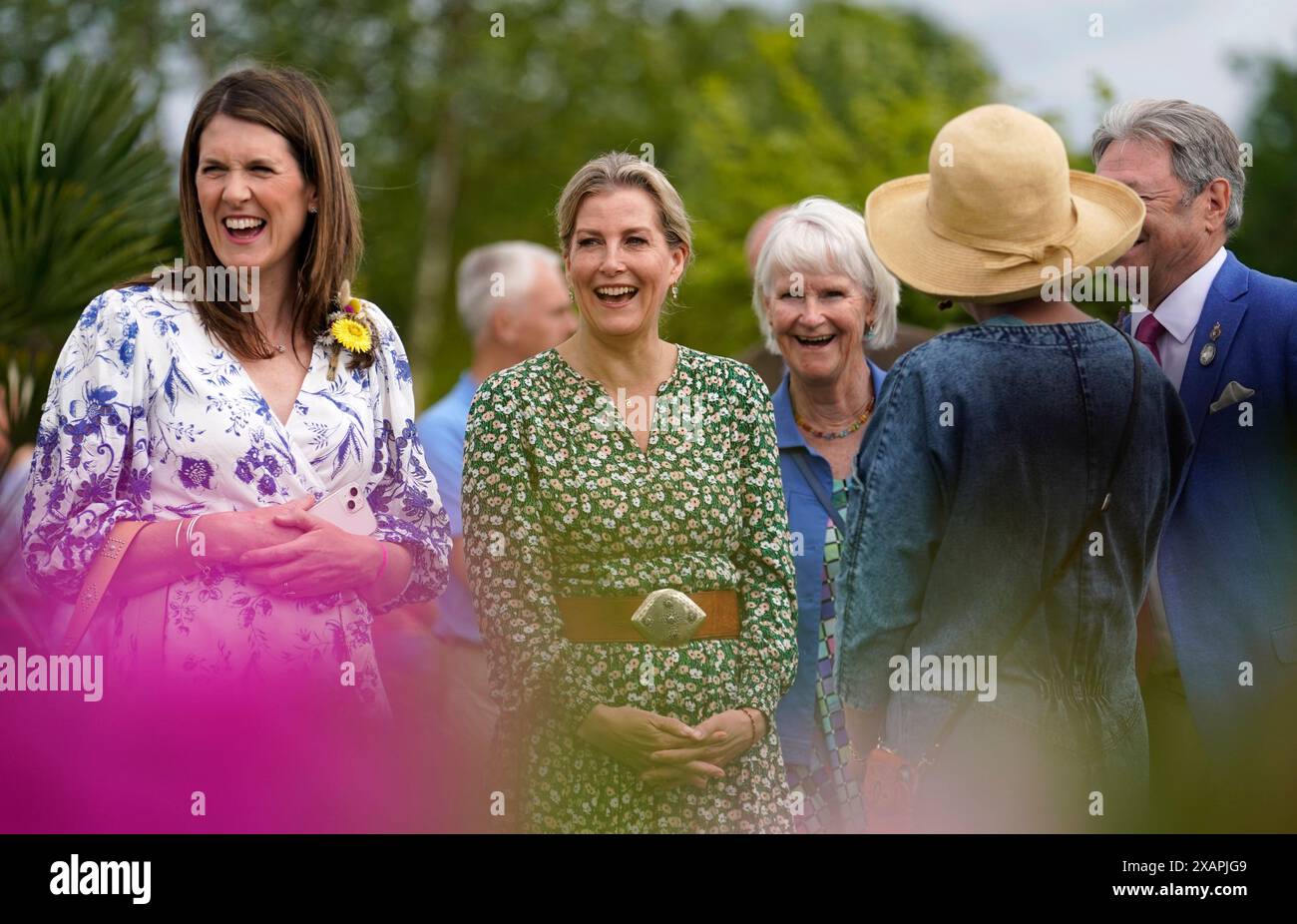 The Duchess of Edinburgh (2nd left) attends the Royal Windsor Flower ...
