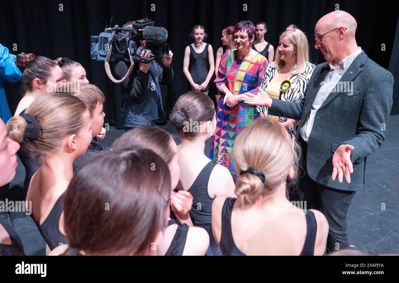 First Minister John Swinney during a visit to the Reconnect Howden Park ...