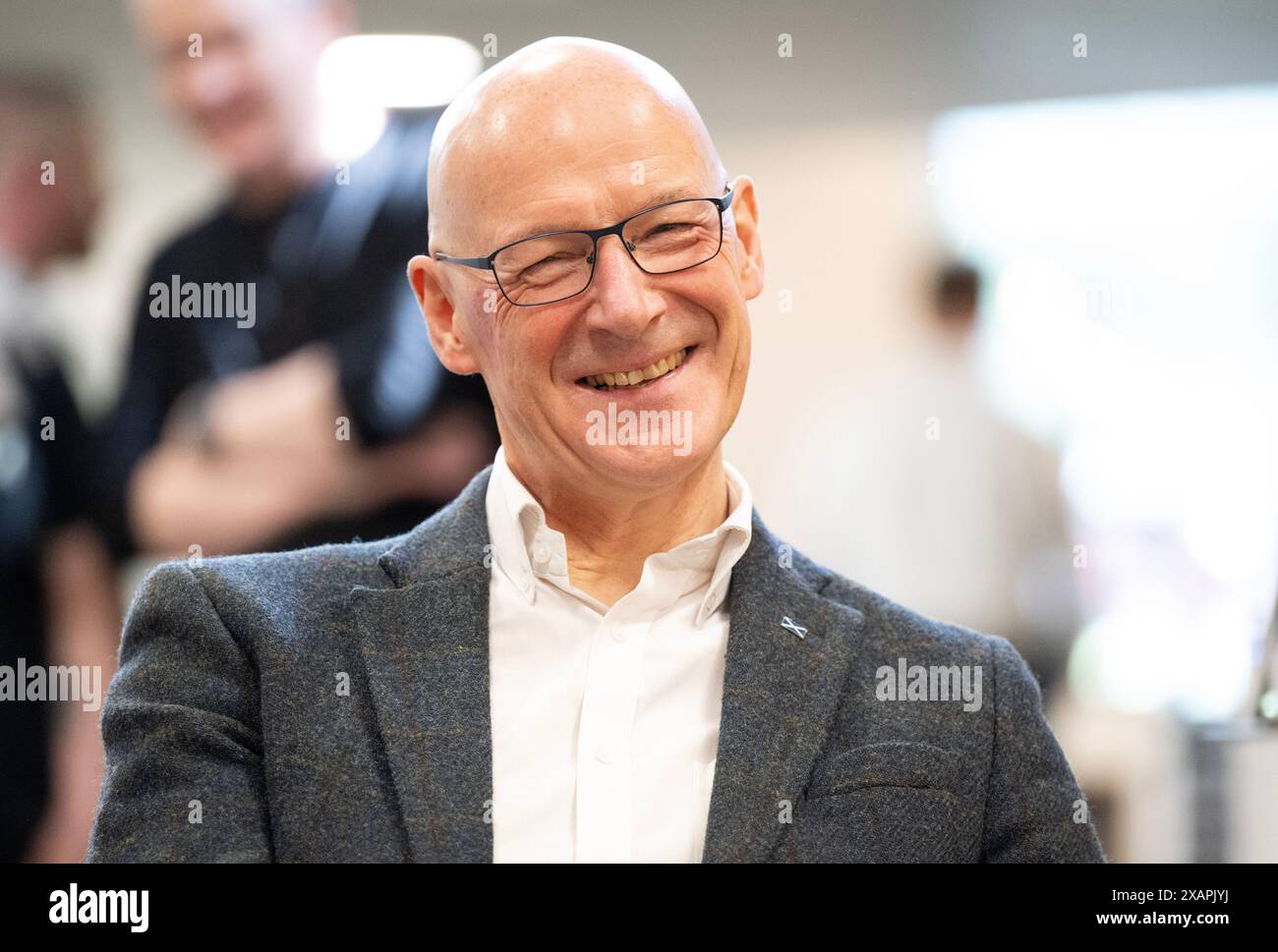 First Minister John Swinney during a visit to the Reconnect Howden Park ...