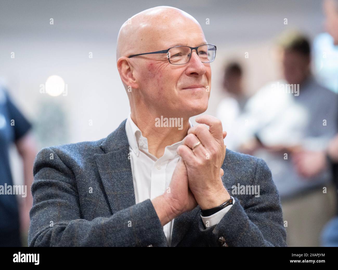 First Minister John Swinney during a visit to the Reconnect Howden Park ...