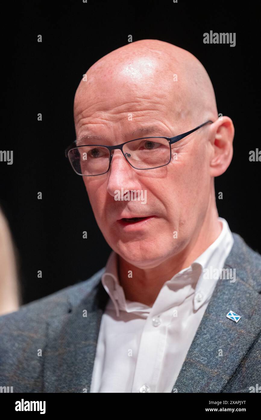 First Minister John Swinney during a visit to the Reconnect Howden Park ...