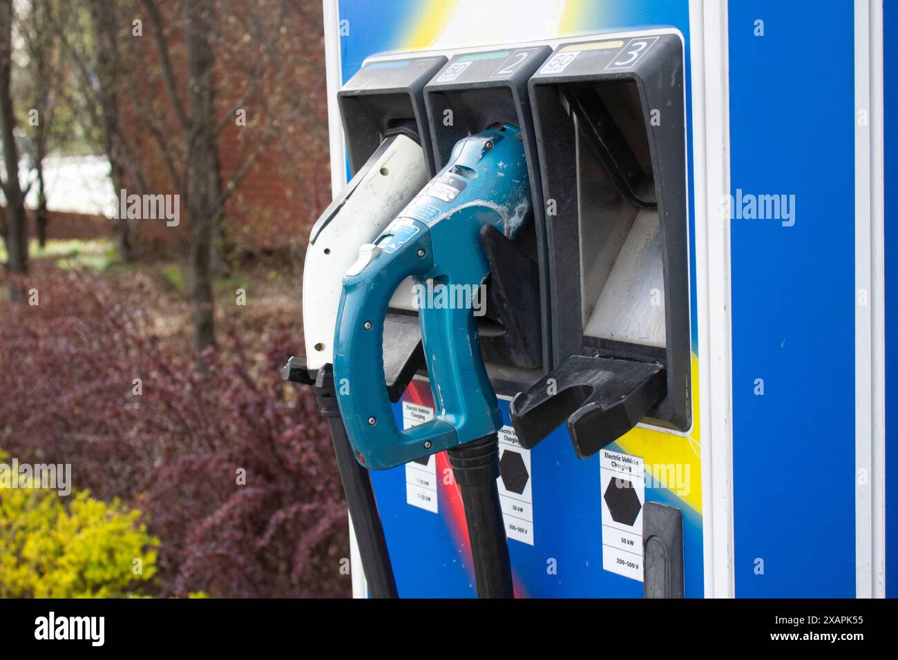 Charging plugs for charging stations for electric cars Stock Photo - Alamy