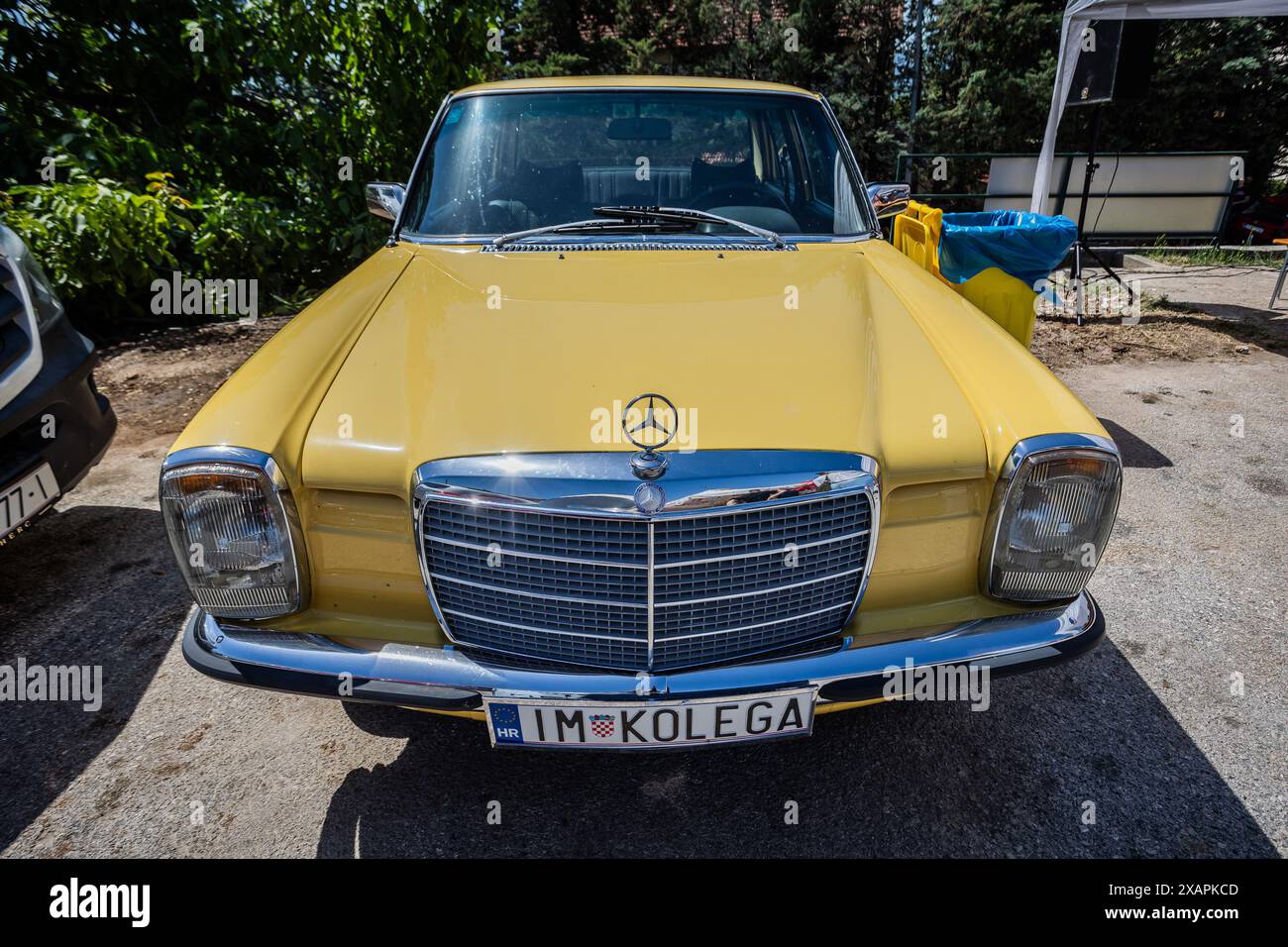 Revealing of life-sized stone replica of a Mercedes Benz Minika car as ...