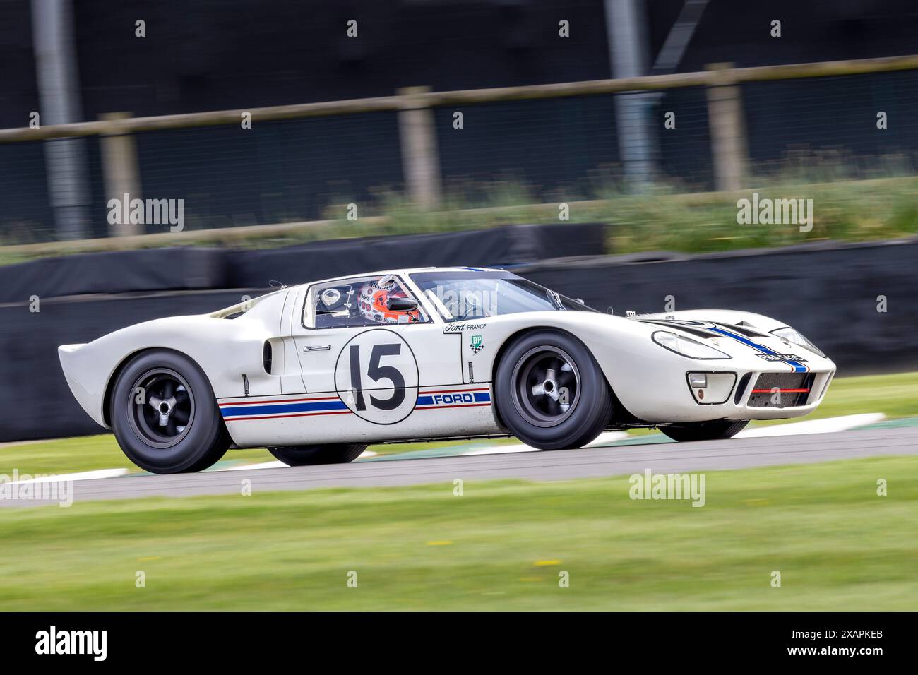Michael Birch in his 1965 Ford GT40 during the Surtees Trophy race at ...