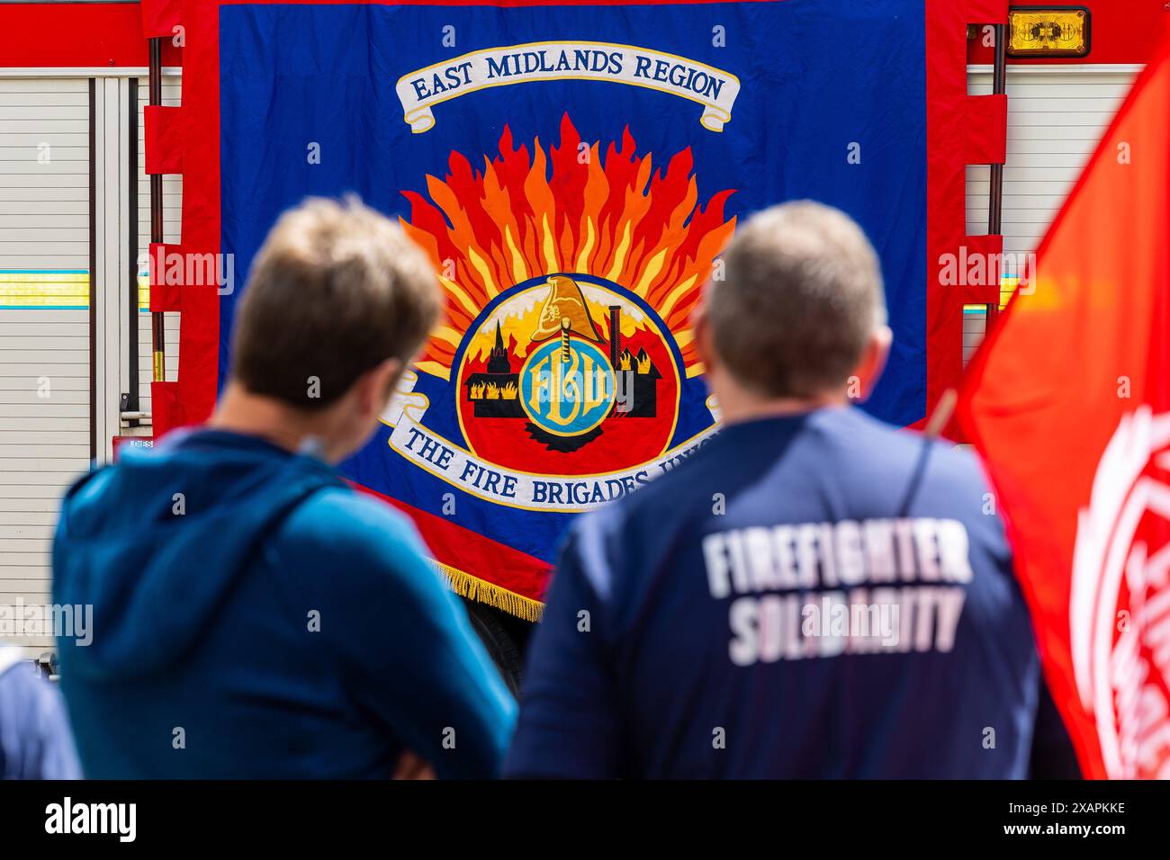 Derby, UK. 08th June, 2024. Derby Silk Mill Lockout Festival. Fire ...