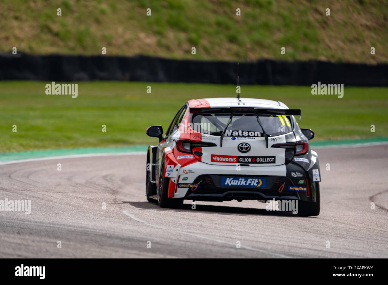 Andrew Watson 11 Toyota Gazoo Racing FP1 during the BTCC at Thruxton ...