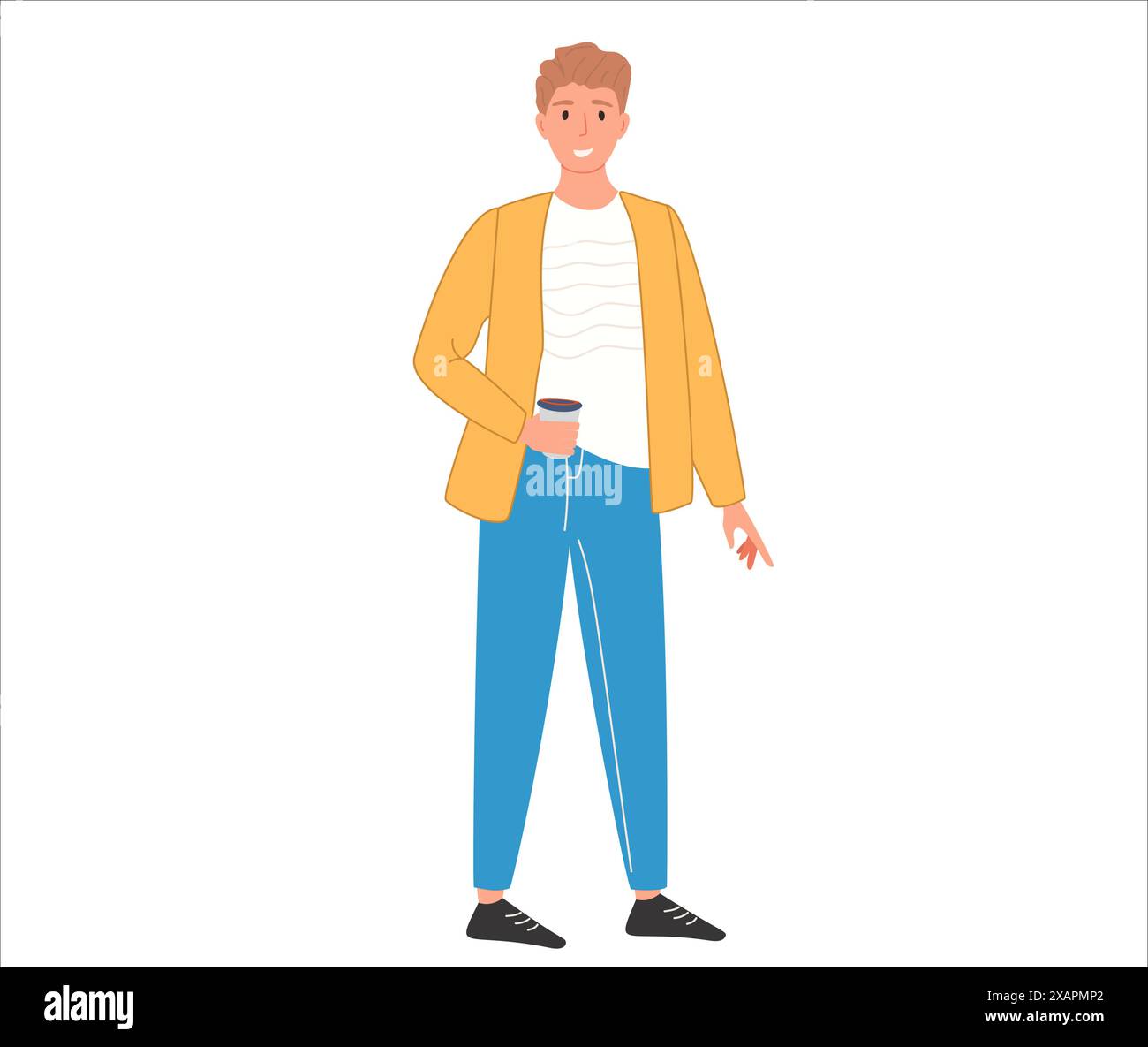 Man dressed in style with Vector illustration Stock Vector Image & Art ...