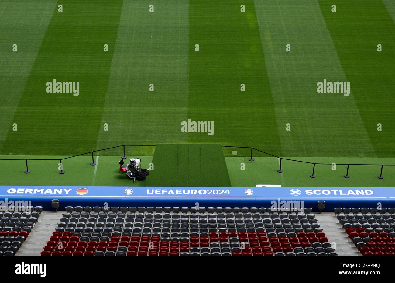 Munich, Germany. 08th June, 2024. View of the interior with the pitch ...