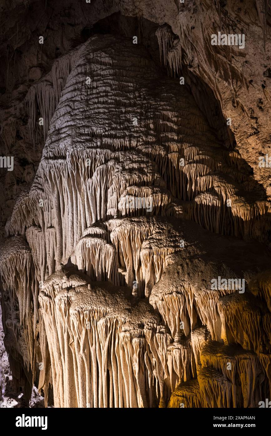 Large concretion of calcite which took millions of years to form Stock ...