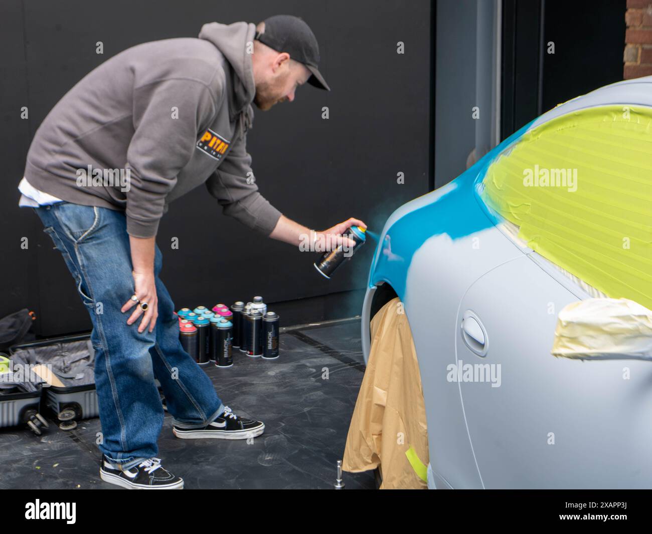 Shenfield Essex 8th Jun 2024 Renowned modern artist "Mr. Penfold" Tim ...