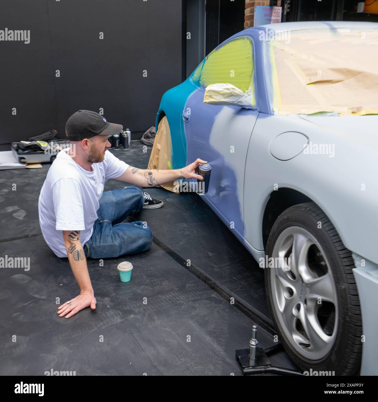 Shenfield Essex 8th Jun 2024 Renowned modern artist "Mr. Penfold" Tim ...