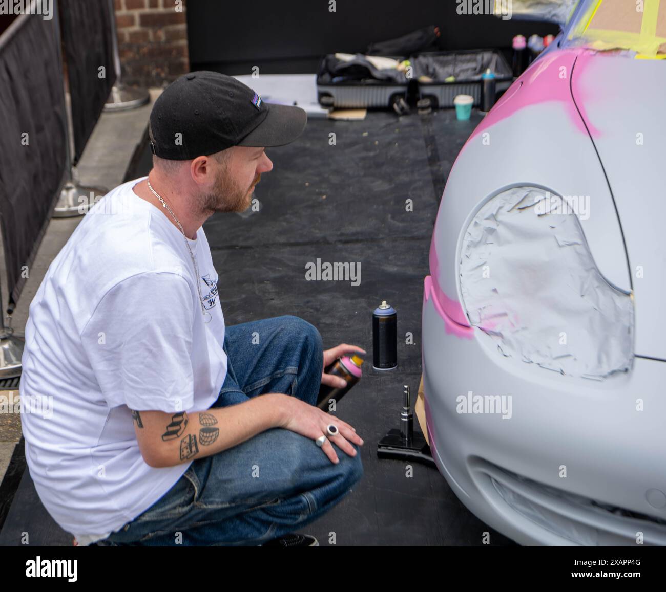Shenfield Essex 8th Jun 2024 Renowned modern artist "Mr. Penfold" Tim ...