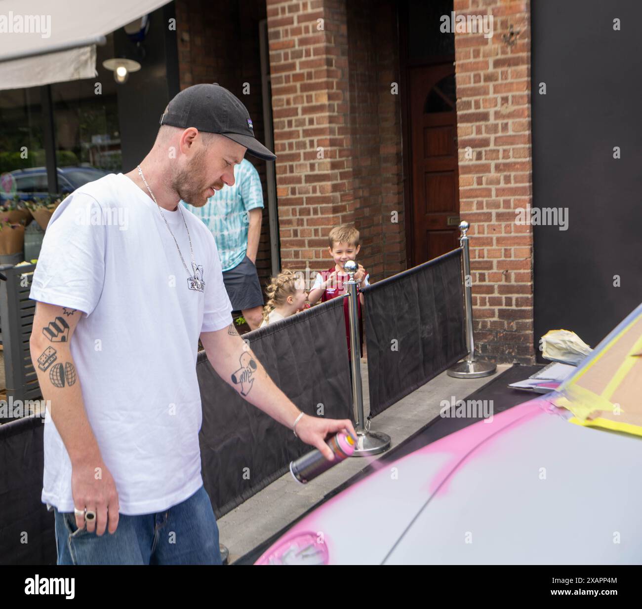 Shenfield Essex 8th Jun 2024 Renowned modern artist "Mr. Penfold" Tim ...