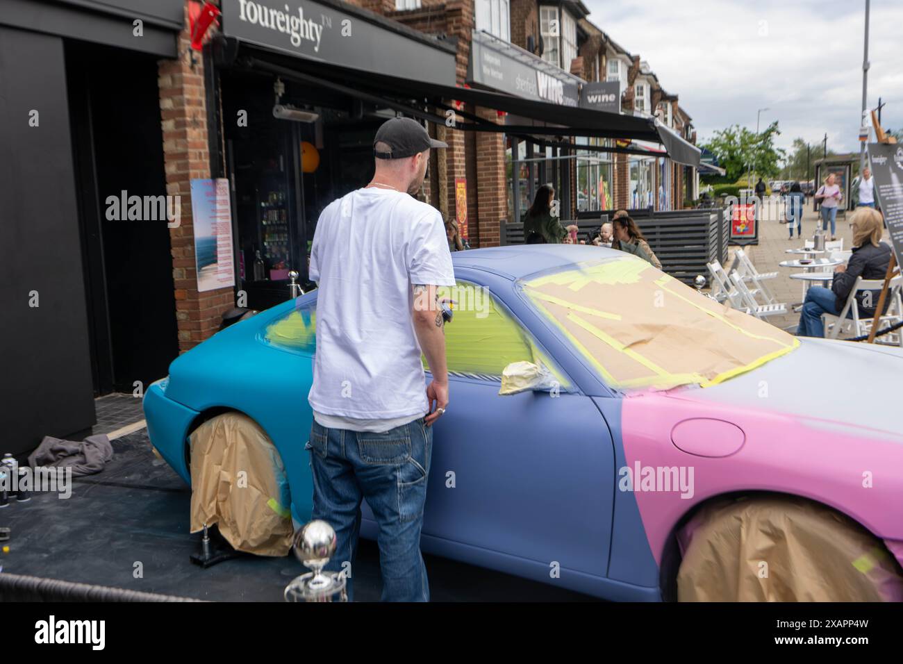 Shenfield Essex 8th Jun 2024 Renowned modern artist "Mr. Penfold" Tim ...