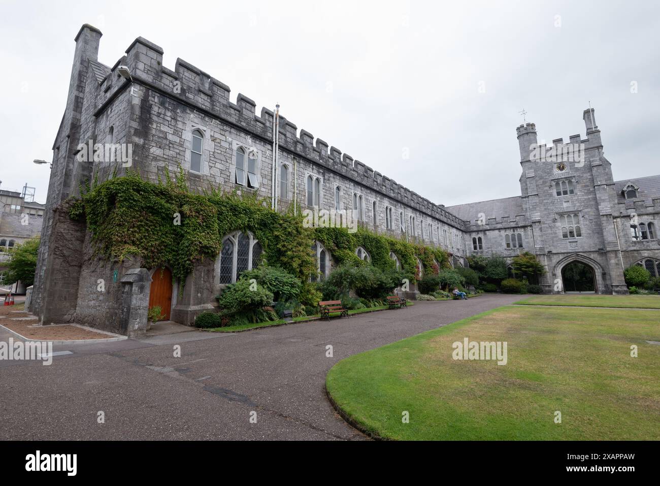 University college Cork education main building and gardens. Ireland ...